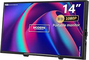 Bnztruk 14 Inch Portable Monitor HDMI 1920×1080 Full HD IPS Screen ...