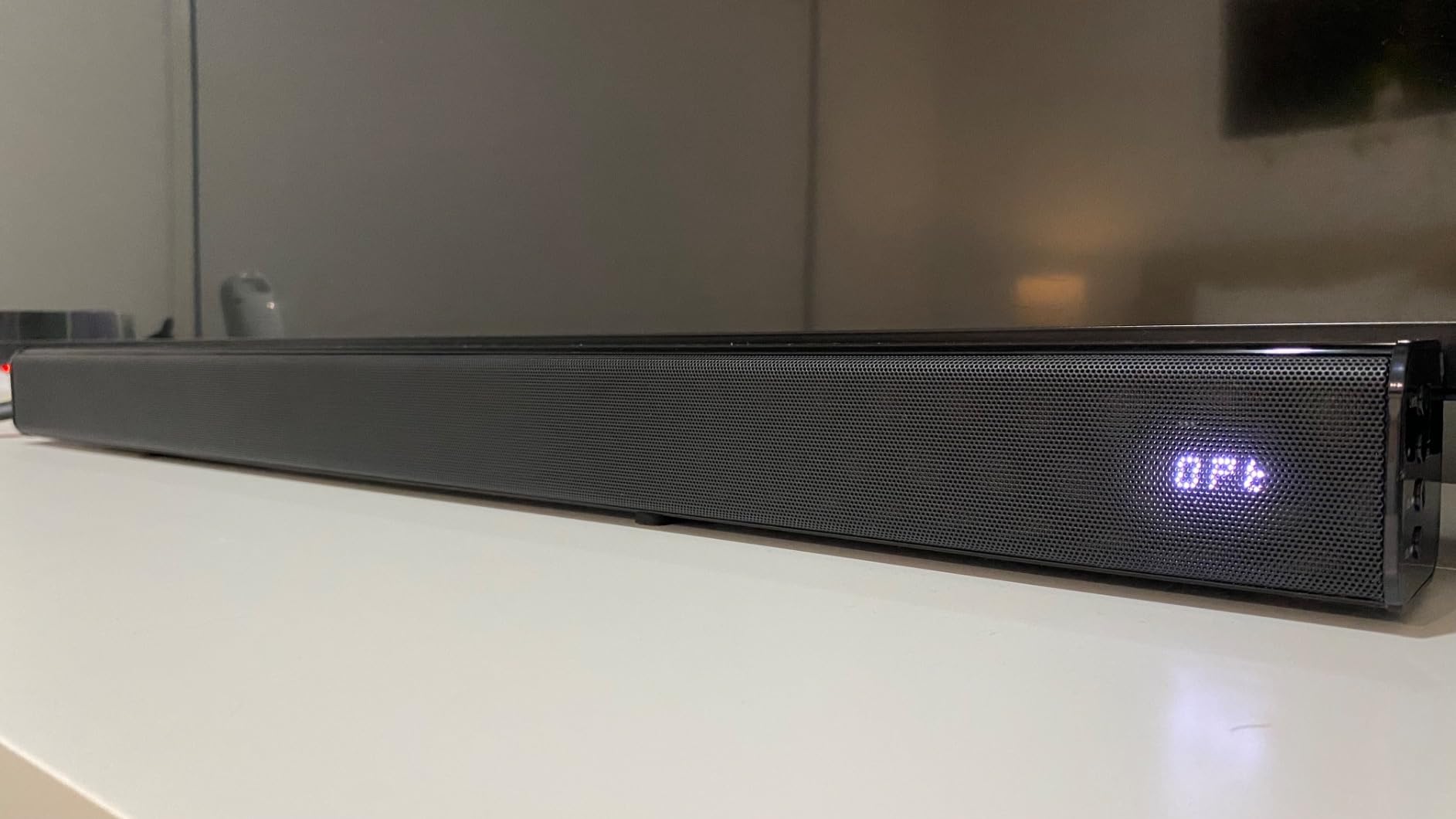 Laser Bluetooth Stereo Soundbar with LCD Display – Optical Input, USB ...