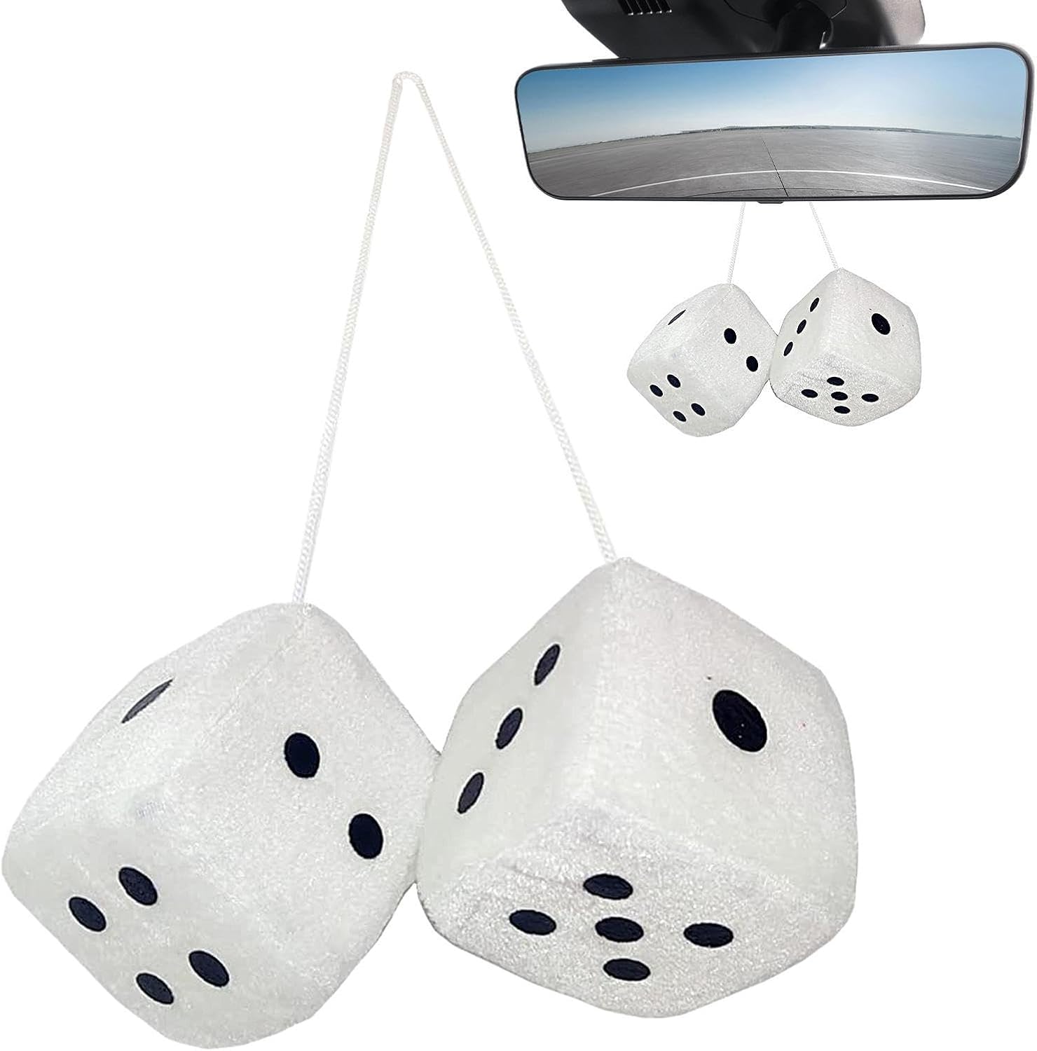 Amazon.com: Generic Car Dice with Dots, Retro Hanging Dice for Car ...