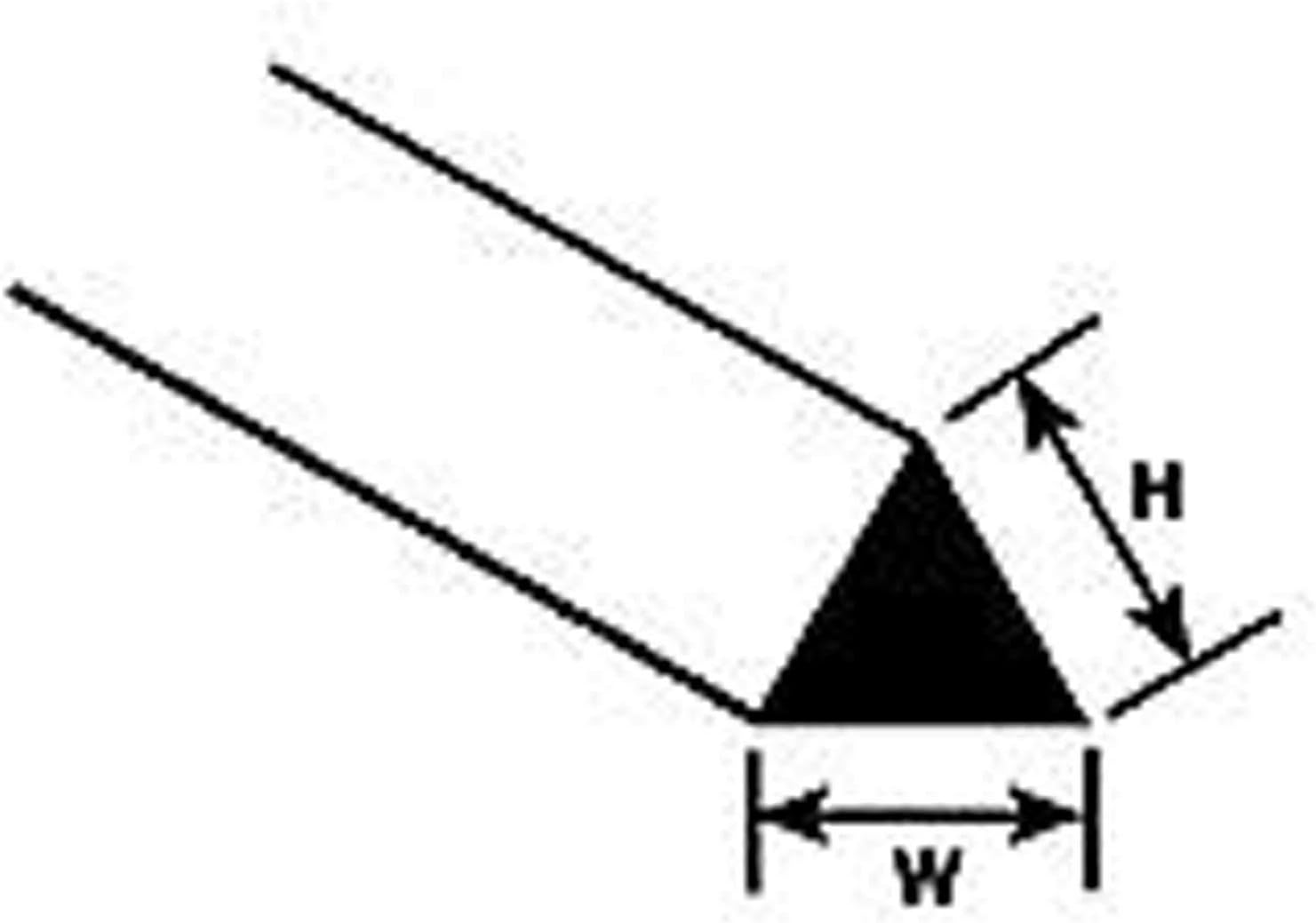 Amazon.com: Plastruct MRT-40 Triangular Rod.040 10 PLS90842 Plastic ...
