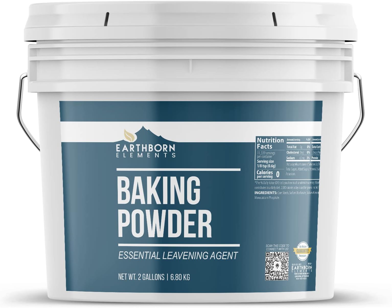 Amazon.com : Earthborn Elements Baking Powder (2 Gallon) : Grocery & Gourmet Food