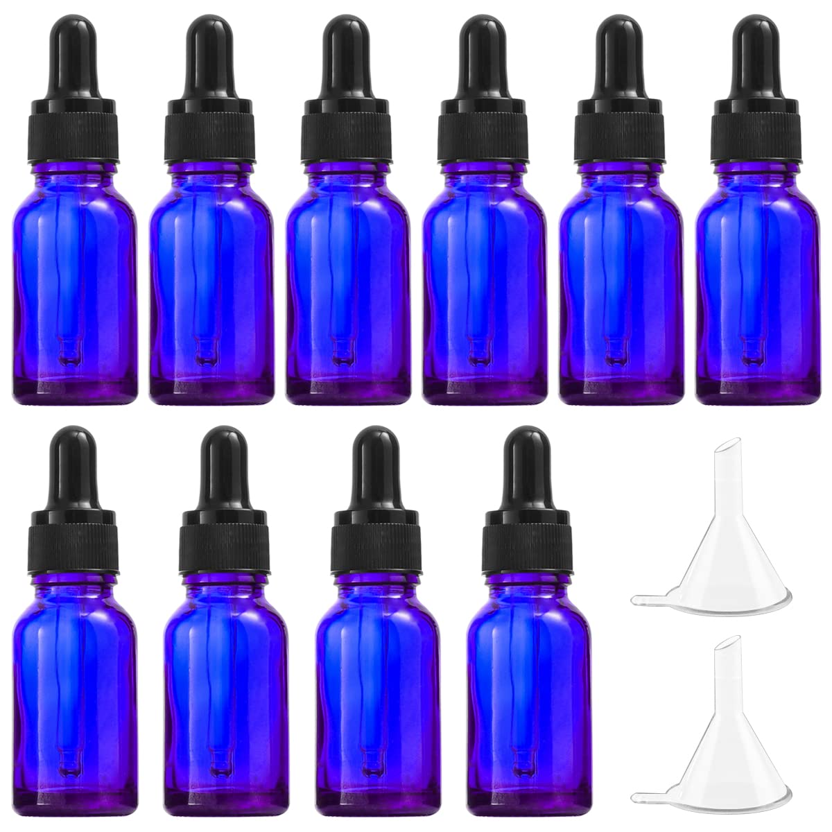 Dropper Bottles 10pcs Blue Glass Dropper Bottles 10ml Empty Eye ...