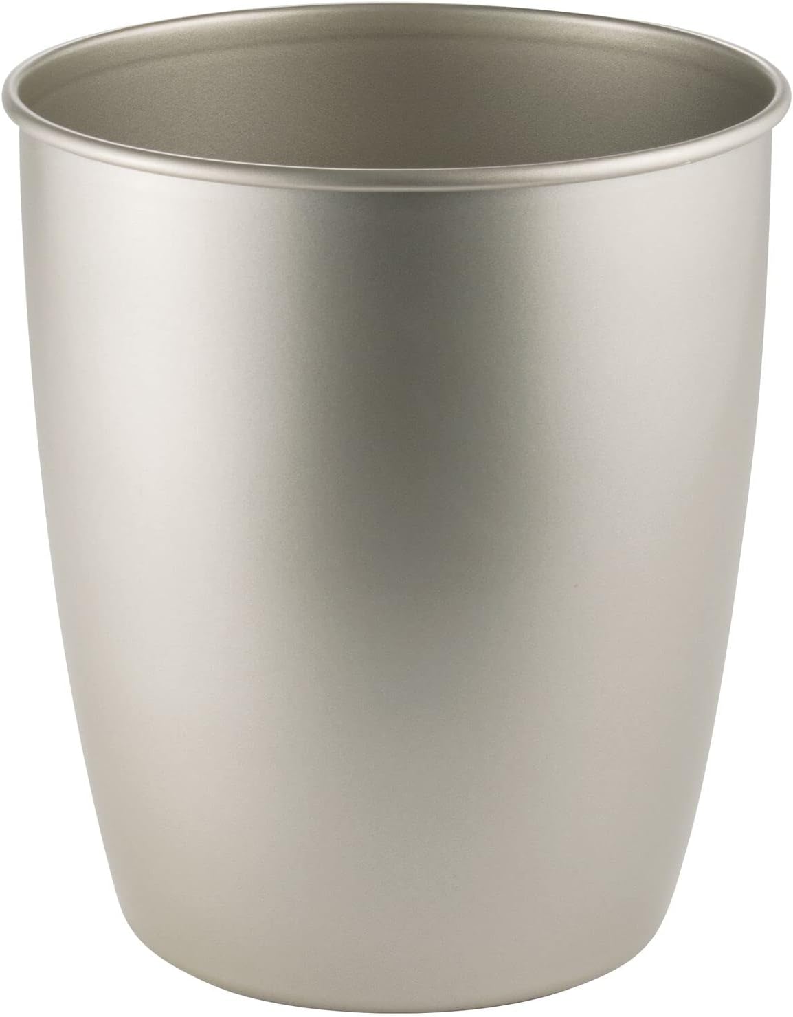Amazon.com: mDesign Small Steel Round Trash Can Bucket - 1.5 Gallon ...