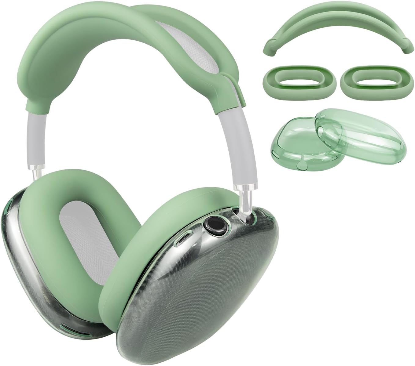 SOULWIT Protective Kit for AirPods Max, Headband Cover + TPU Case ...