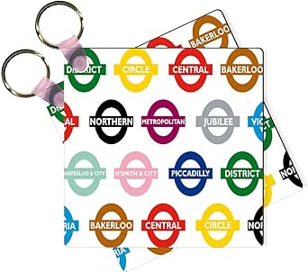 Amazon.com: Island Gifting London Underground Subway Stations Key ...