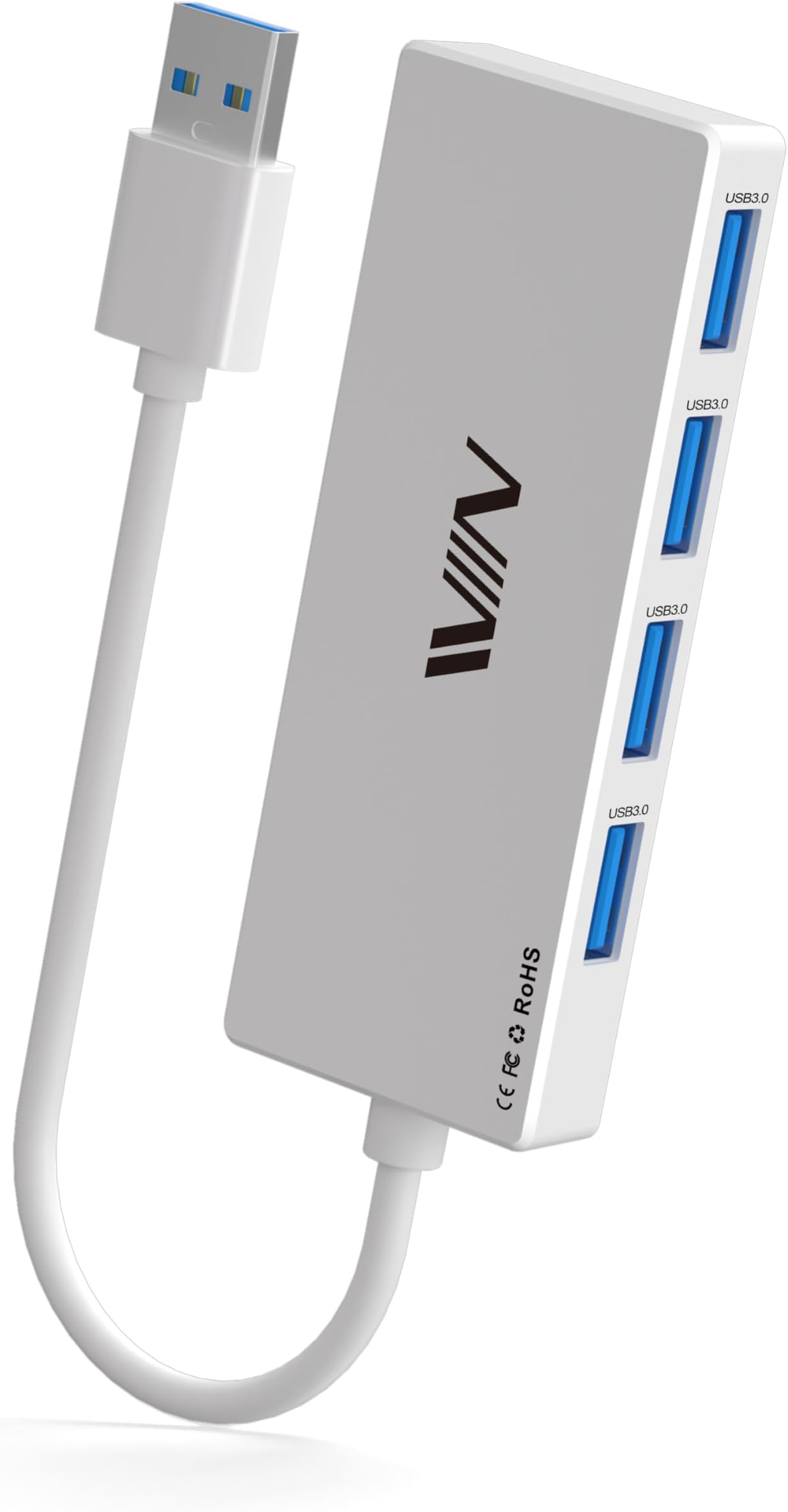 Amazon.com: IVIIN USB 3.0 Hub, 4 Port USB Hub Splitter, USB A Expander ...