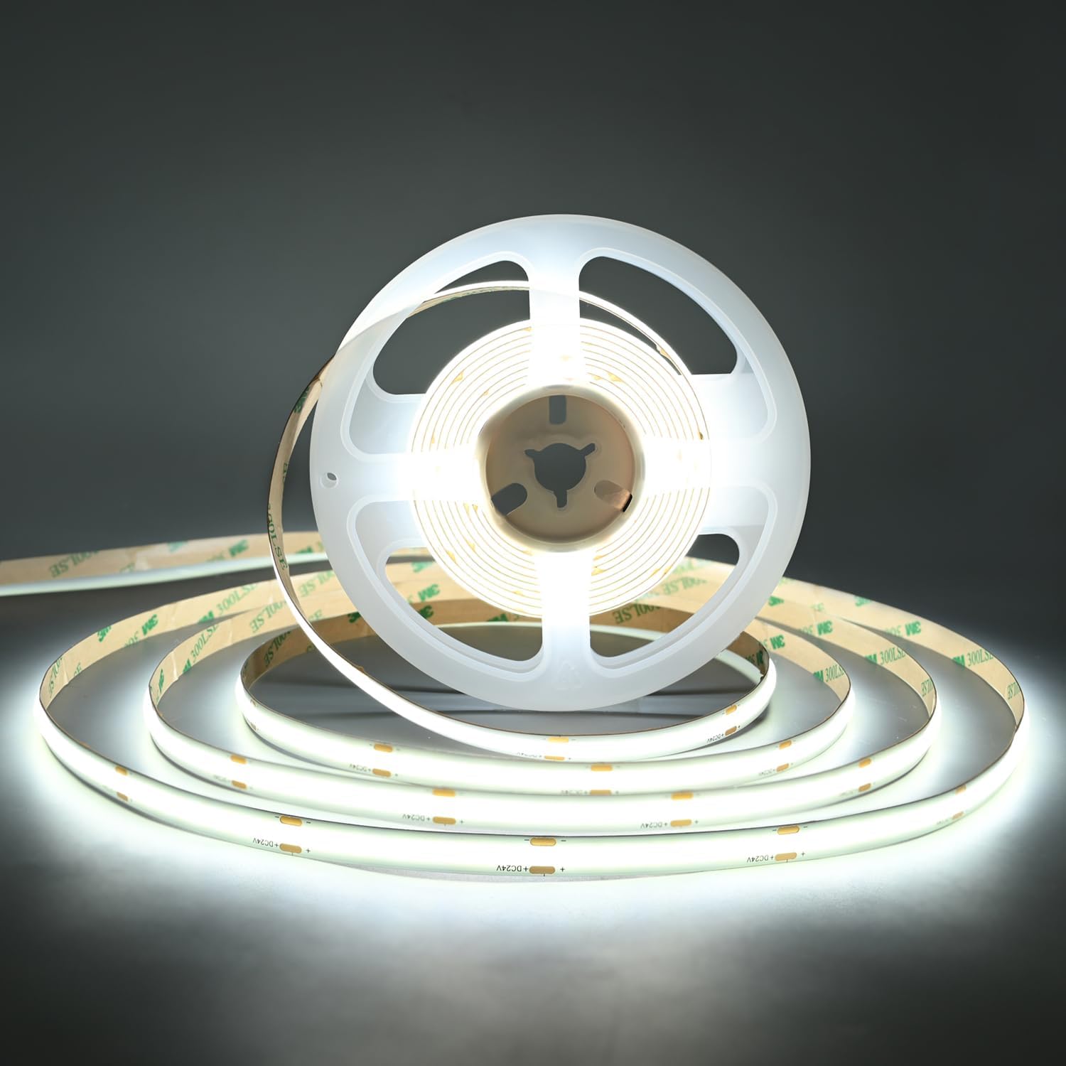 Amazon.com: TUNICHX COB LED Strip Light DC 24V LED Strip Light Flexible ...