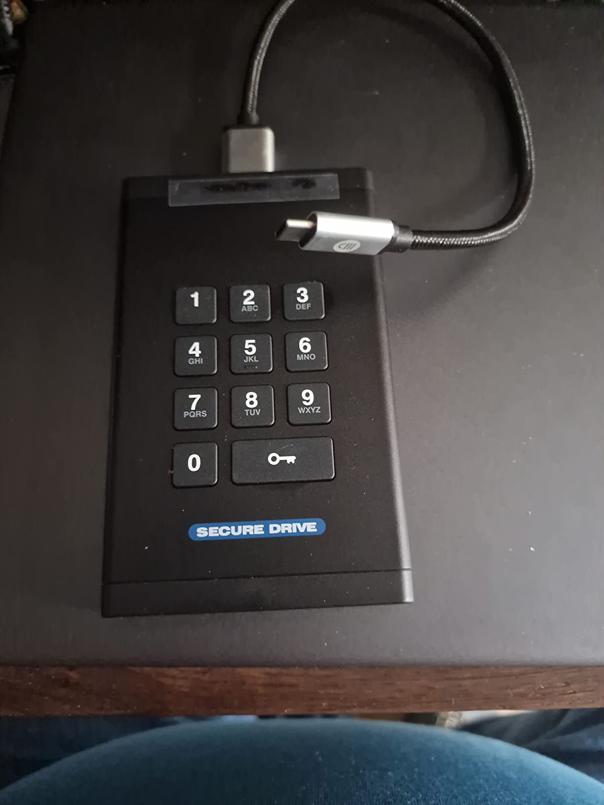 SecureData SecureDrive KP (500 GB) - FIPS 140-2 Level 3 Validated - 256-Bit Hardware External ...