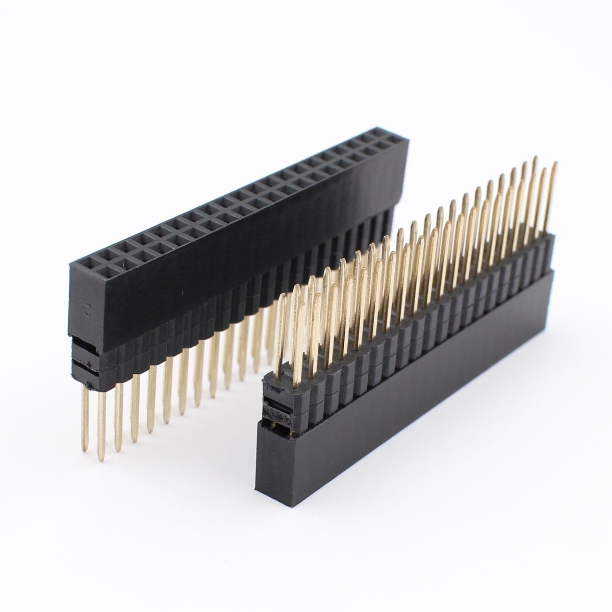 HELLOYEE 2×20 Pins Extra Tall Female 0.1″ Pitch Stacking Header for ...
