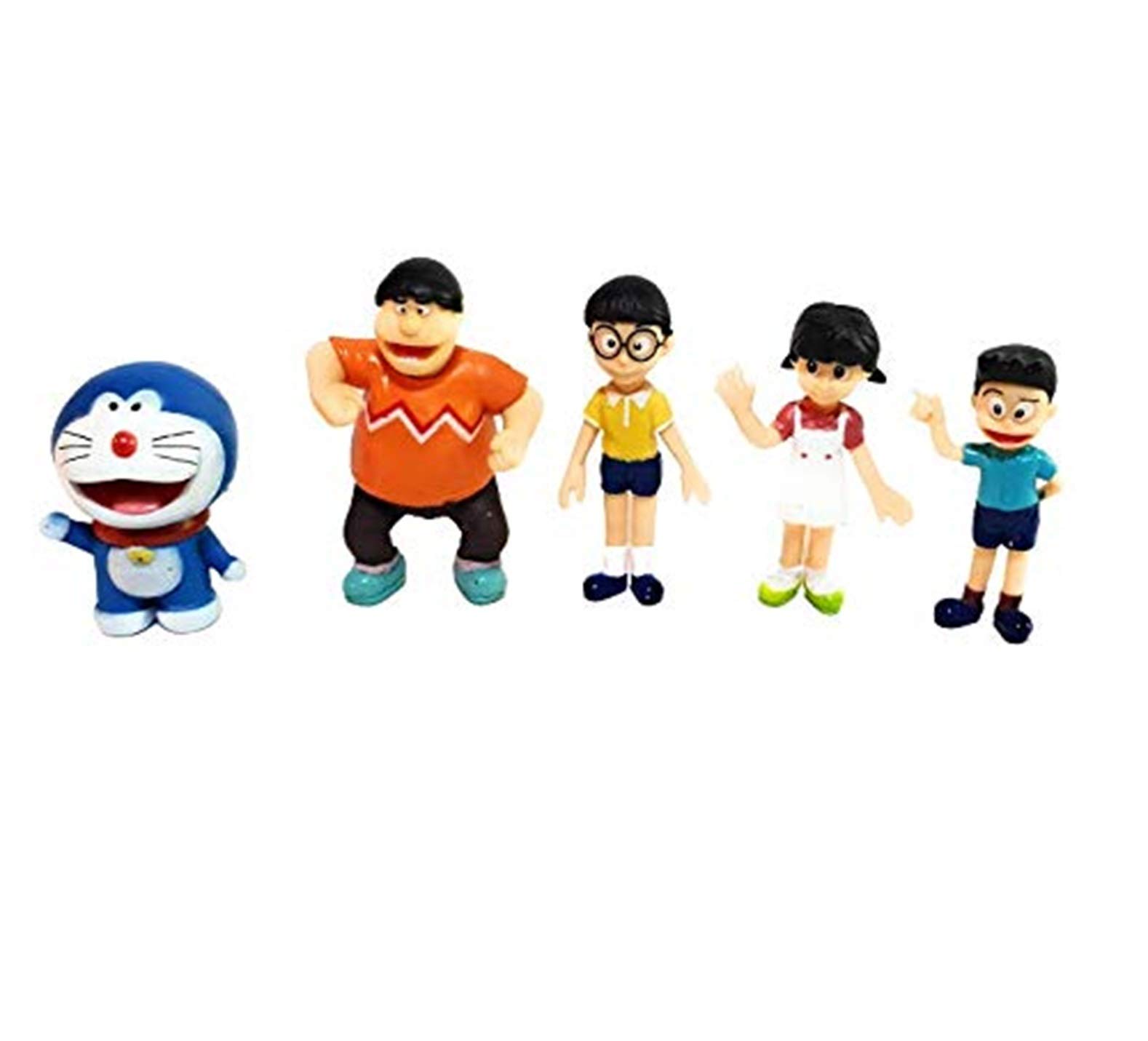 Nyrwana Delivering Smiles In Inida 5 Pieces Doraemon Figure Toys ...