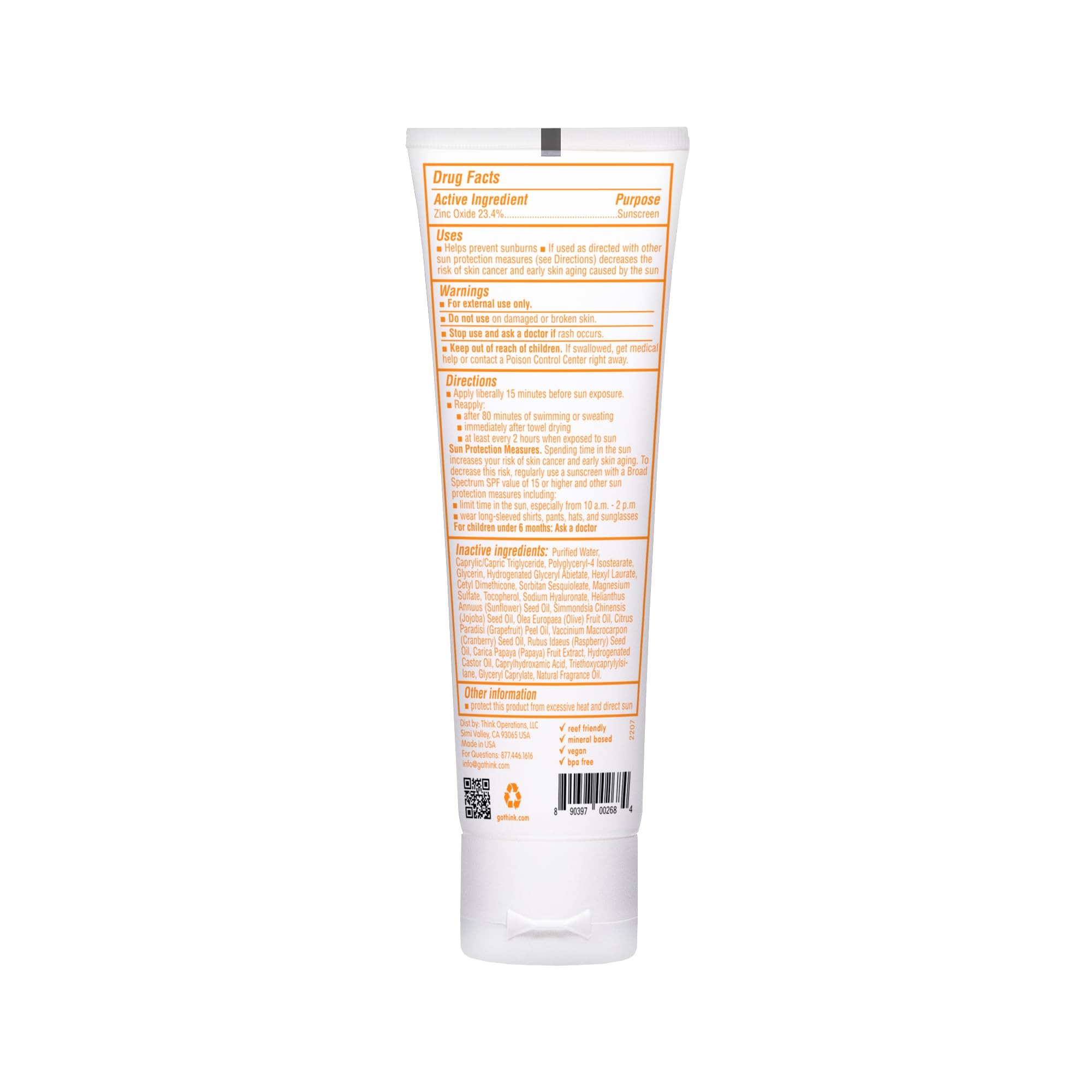 Snapklik.com : Thinkbaby SPF 50+ Baby Sunscreen Safe, Natural Sunblock ...