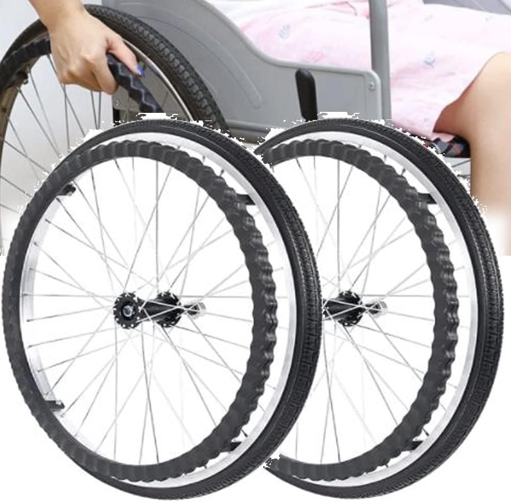 Amazon.com: TOCTUS Set of 2 Wheelchair Rear Wheels 24 Inch Non ...