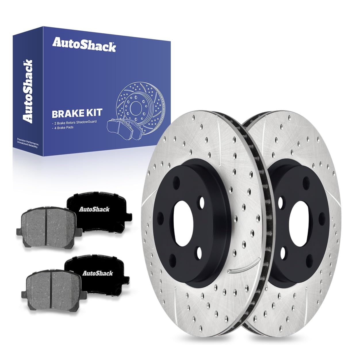 Toyota Corolla Brakes Rear Complete Front & Rear Drilled & Slotted ...