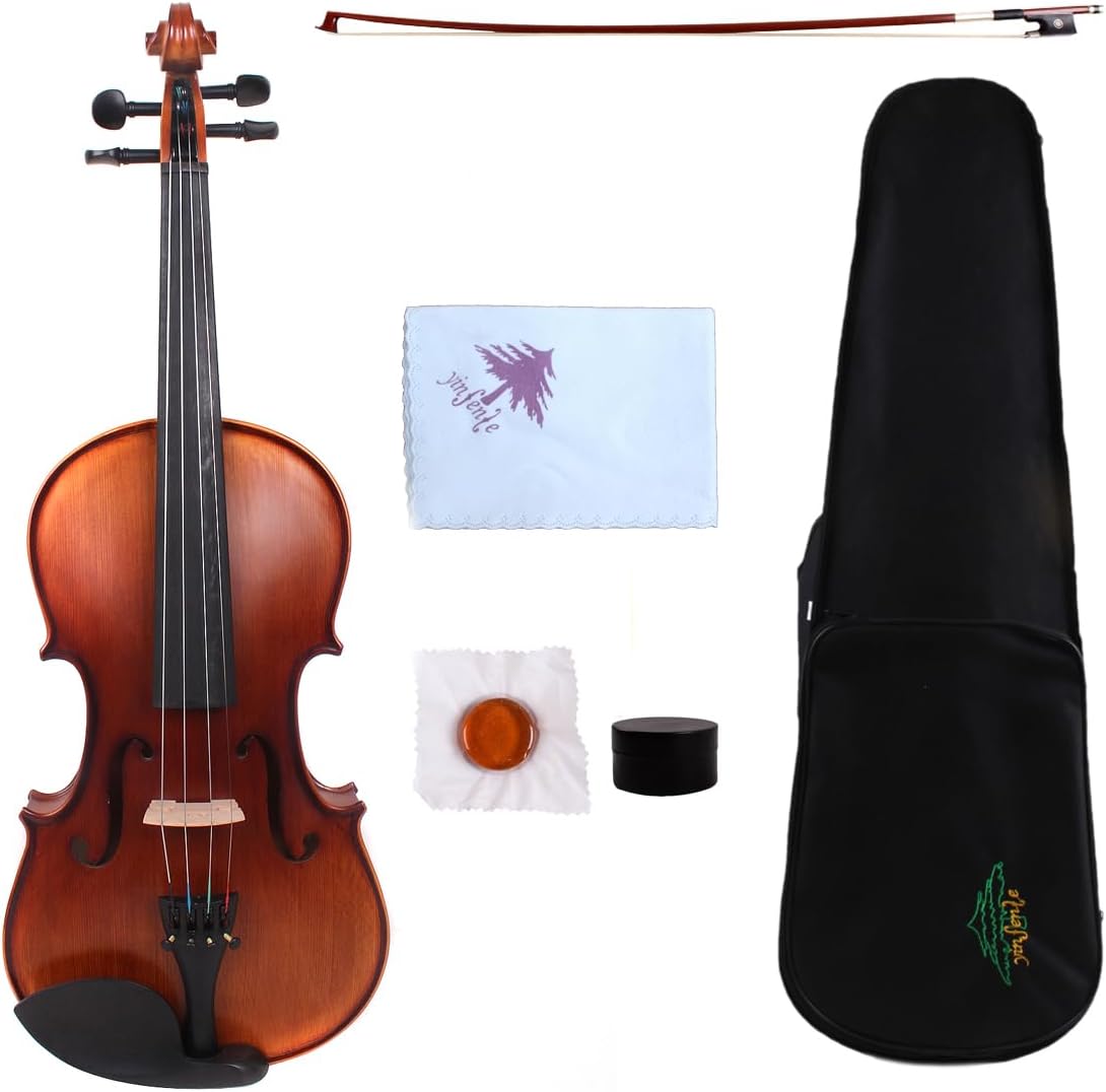 Amazon.com: 16inch Viola Full Size Black Viola Maple Spruce Wood Ebony ...