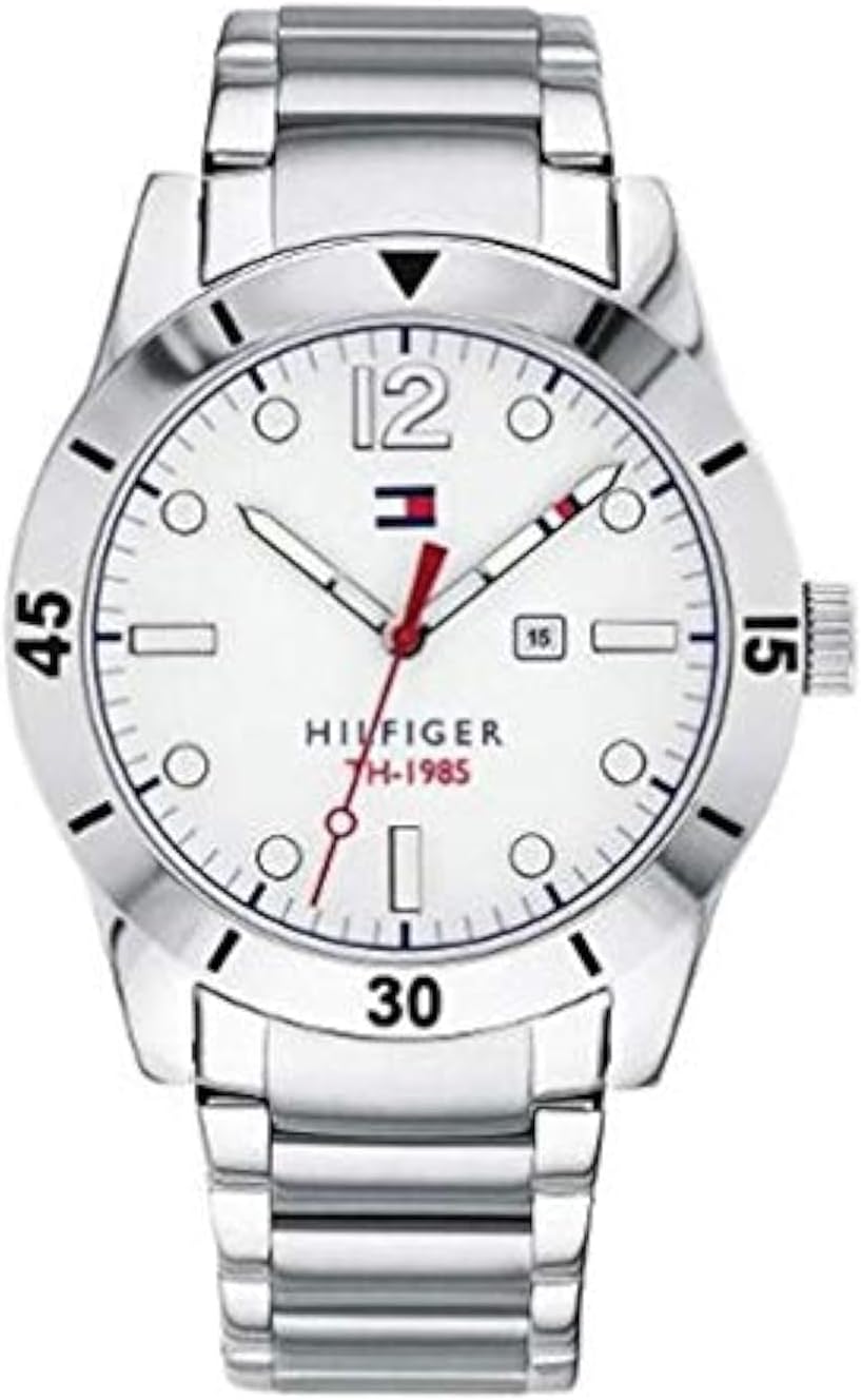 Tommy Hilfiger Men's Toc Program Stainless Steel Watch, 1791441, White, 42 mm : Amazon.com.au ...