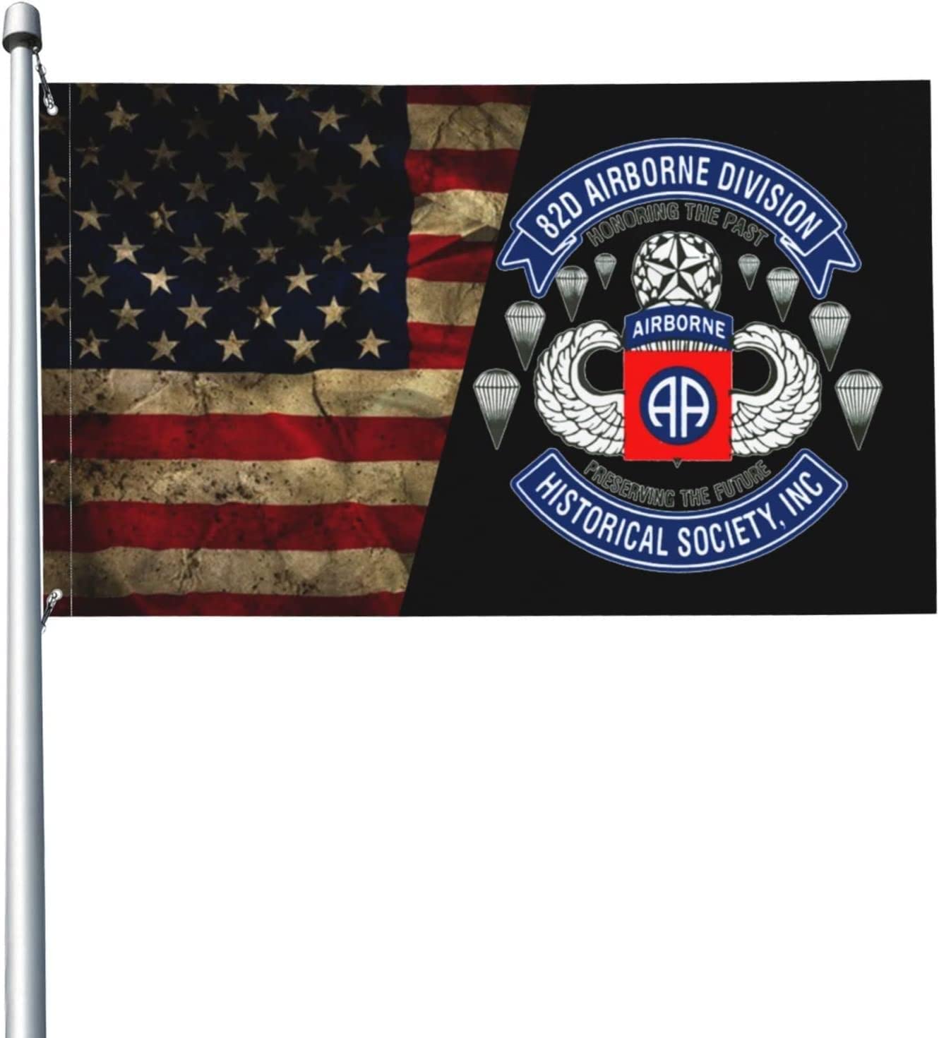 82nd Airborne Wings Flag 82nd Airborne Division 82 ABN Insignia Over