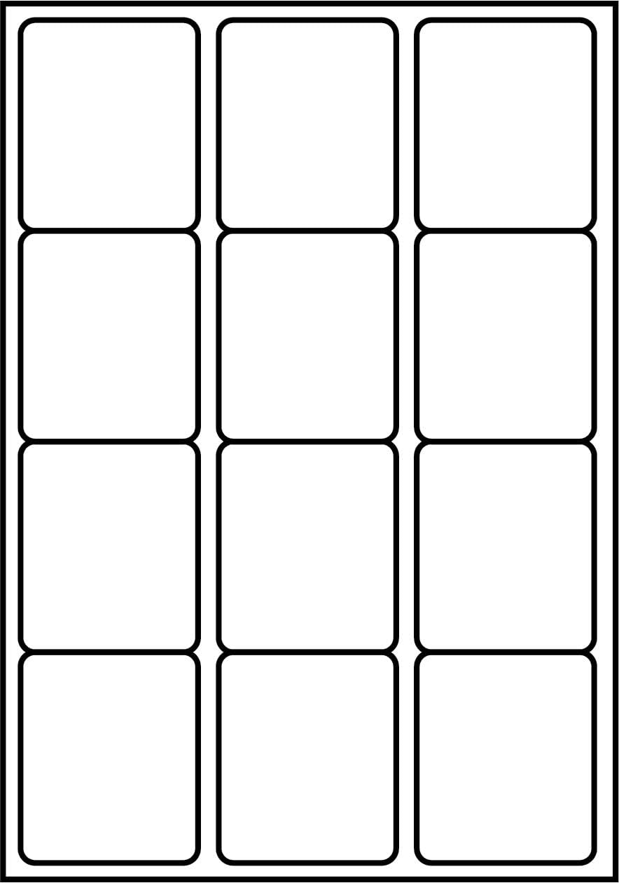 SmithPackaging A4 Self Adhesive Address Labels, 12 Labels Per Sheet ...