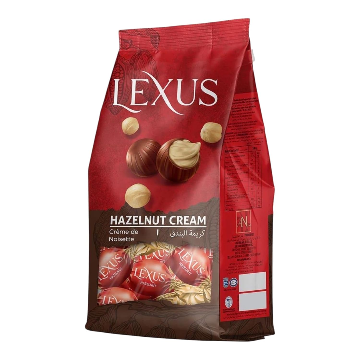 Lexus Chocolates Filled with Hazelnut Cream, 800g Pack : Amazon.in ...