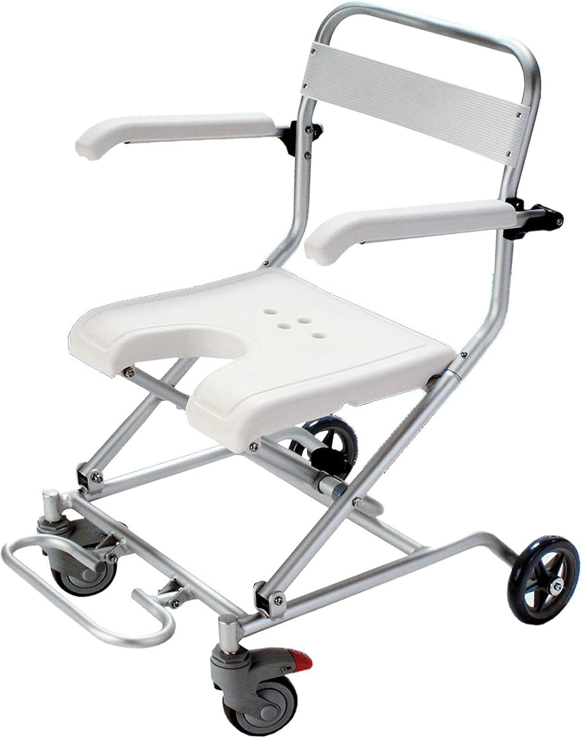 QTQHOME Folding Shower Chair, Heavy Duty Bath Chair with Arms & Back ...