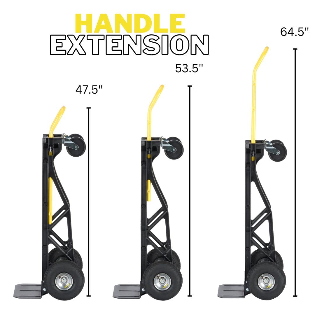 Snapklik.com : Harper Trucks 700 Pound Capacity Glass Filled Nylon ...