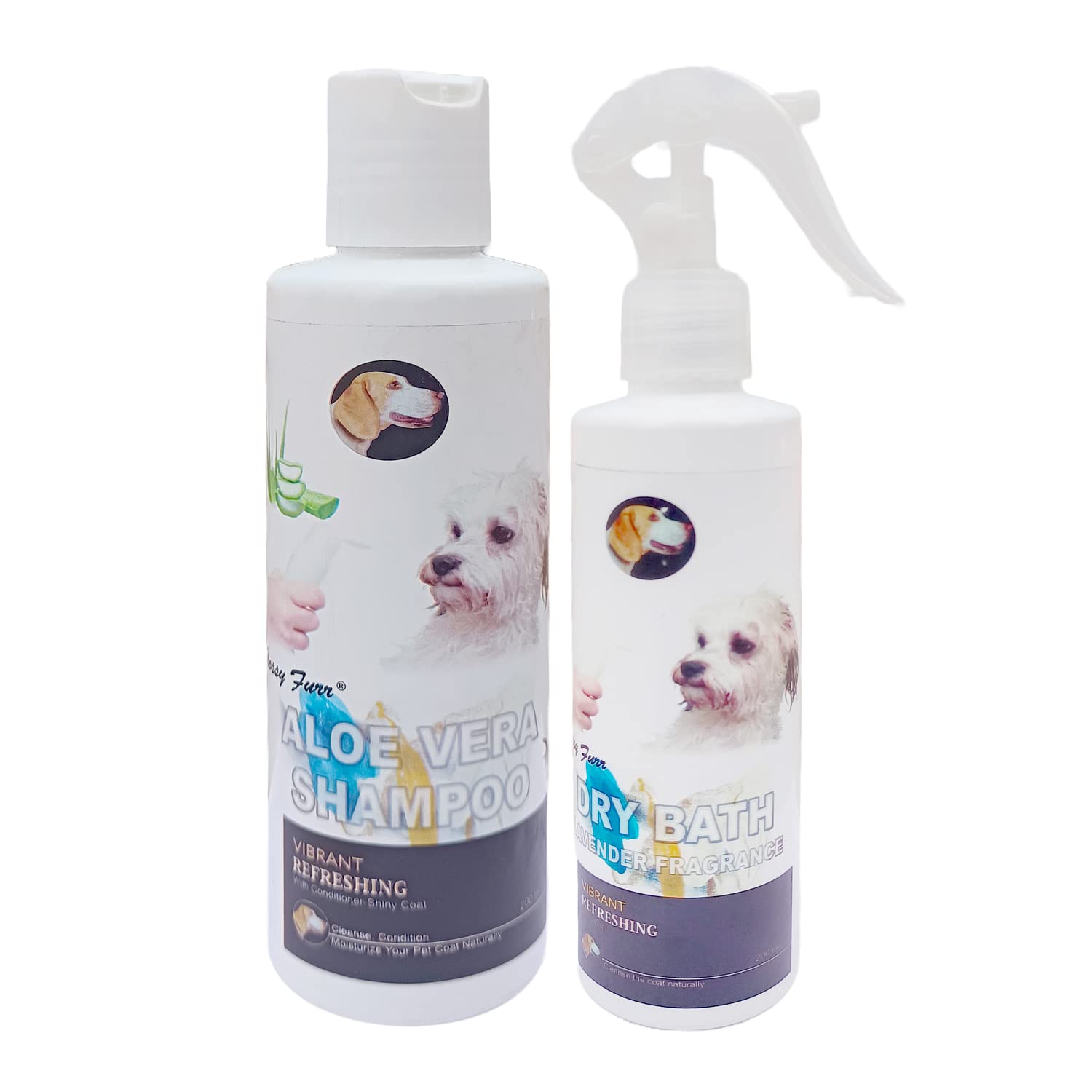 Buy GLOSSY FURR - Aloe Vera Shampoo | Dogs, Puppy, Kitten, Cats Dry ...