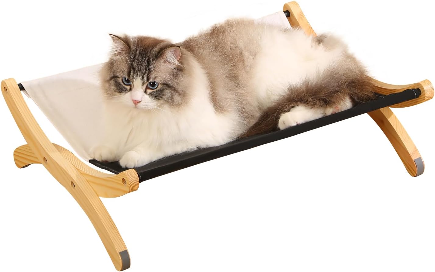 Amazon.com: JAWNLITY Cat Bed for Indoor Cats, Solid Wood Raised Pet ...