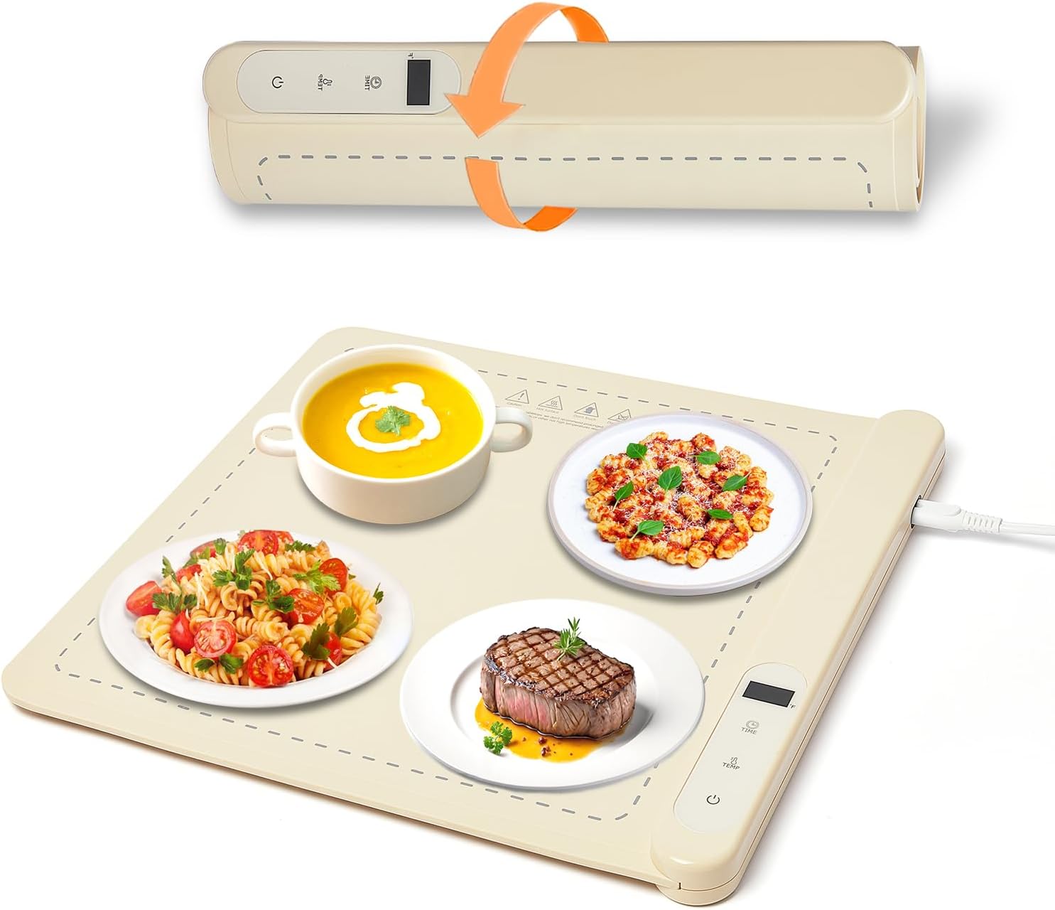 Amazon.com: Electric Warming Tray for Food - 6 Adjustable Temperature ...