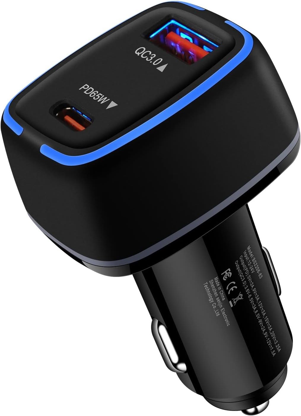 Buy Super Fast USB C Car Charger,83W PD&QC Dual Port Car Charger Fast Charging USB C Car Adapter ...