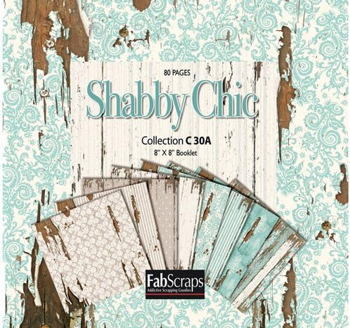Amazon.com: FabScraps Shabby Chic Mini Paper Collection Booklet with 8 ...