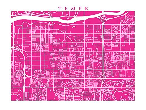 Amazon.com: Tempe Map Print : Home & Kitchen
