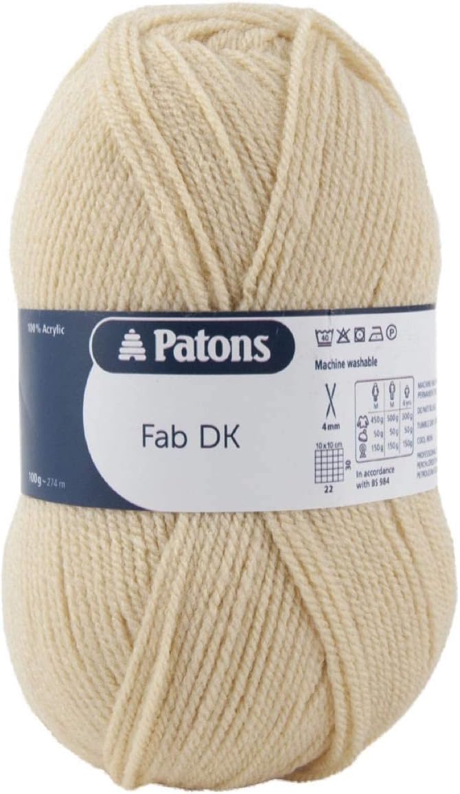 Patons Fab DK Kitting/Crochet Yarn Double Knitting Wool 100g Balls and ...