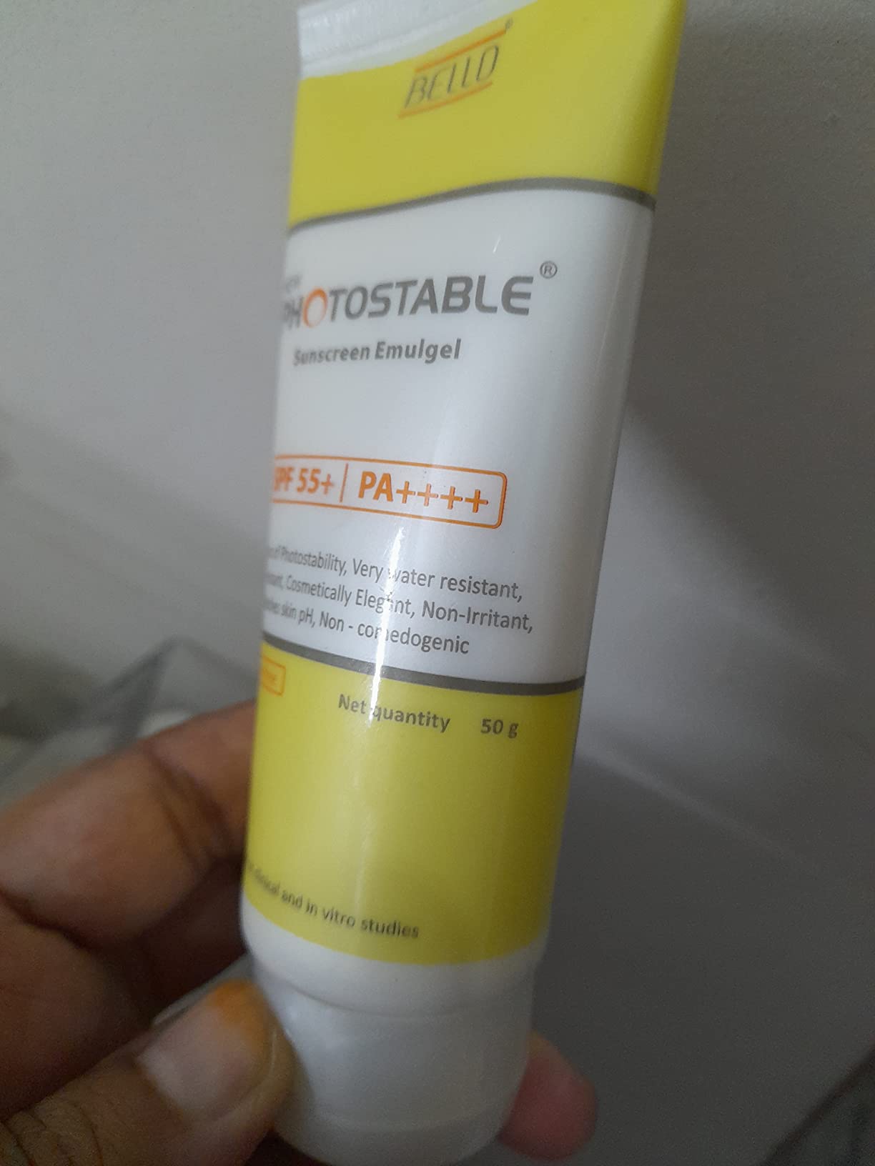 Buy Sunpharma Photostable Emulgel Sunscreen SPF 55+,PA++++, 12 Hour UV ...