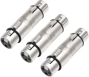 Amazon.com: Lrbners XLR Female to Female Audio Adapter, Secure Locking ...