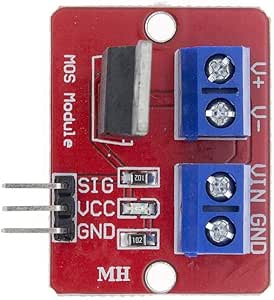 Amazon.com: 0-24V Top Mosfet Button IRF520 MOS Driver Module ...