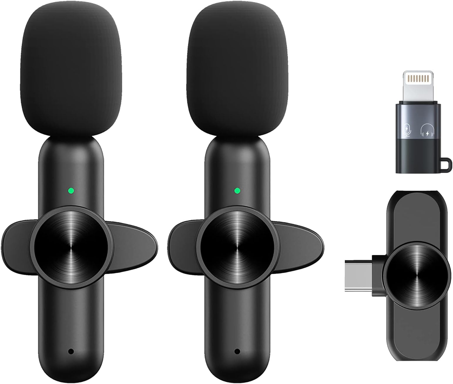 Amazon.com: Wireless Lapel Microphones for iPhone and Android, Noise ...