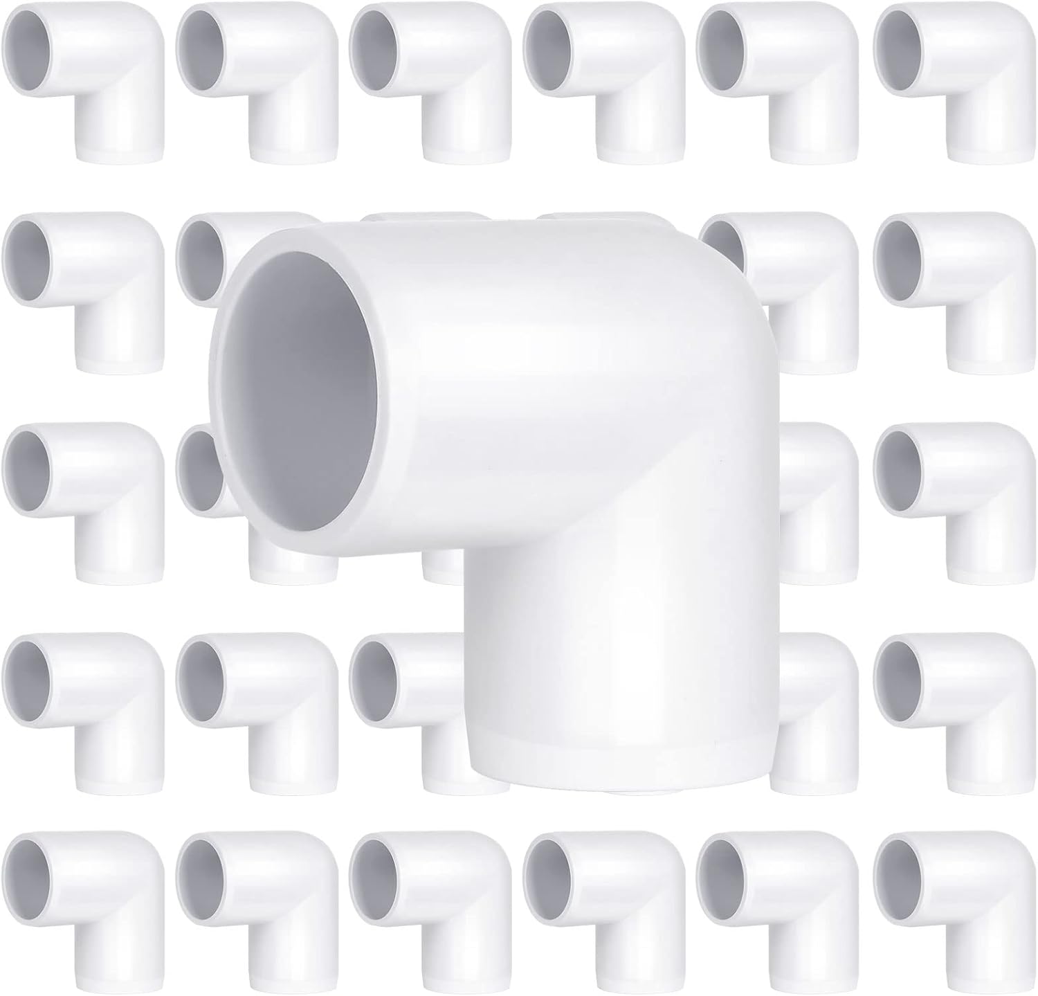 Amazon.com : 30Pcs 1/2-Inch 2 Way PVC Pipe Fittings 90 Degree 1/2”PVC ...