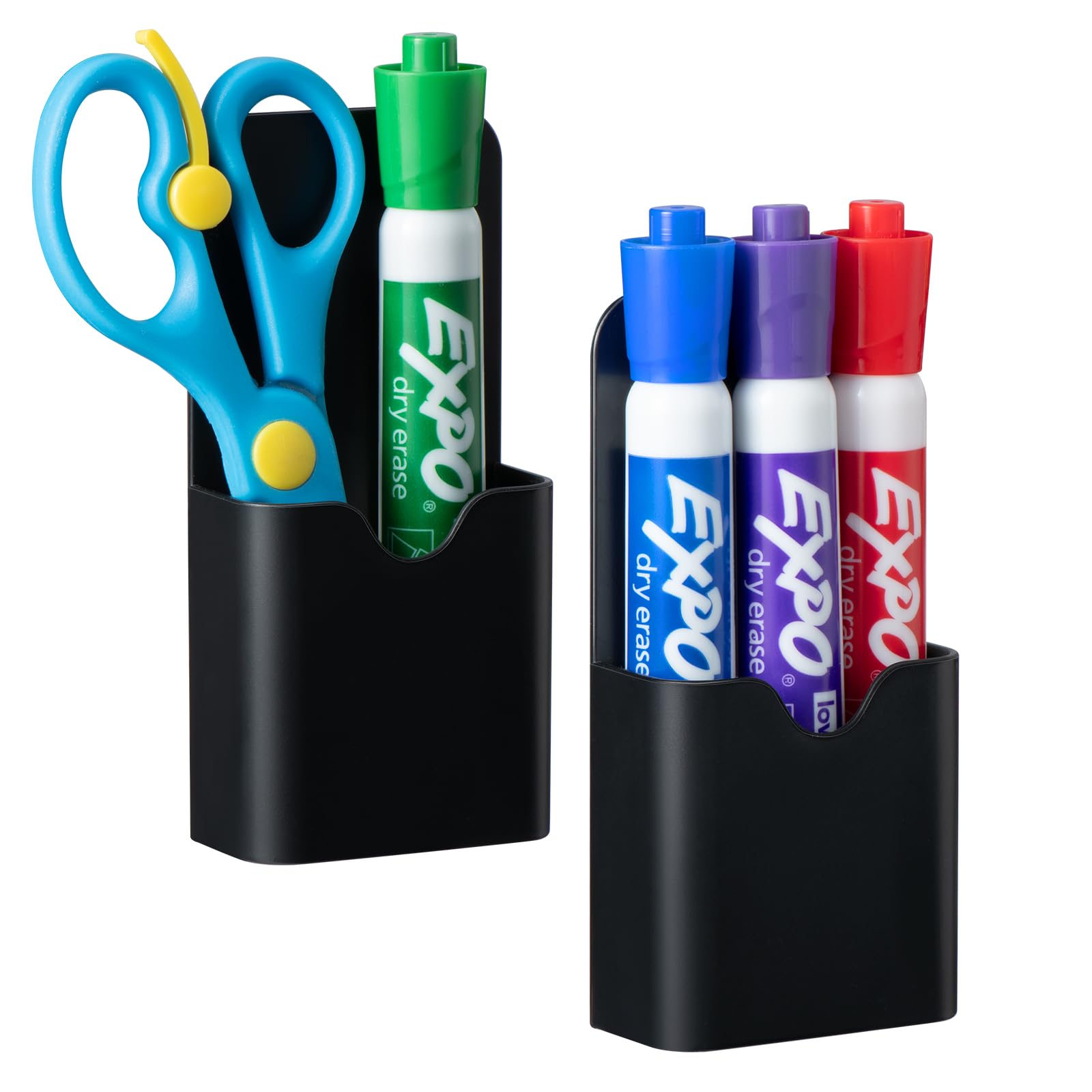 Amazon.com: Simetufy 2pcs Magnetic Pen Holder, Magnetic Whiteboard ...