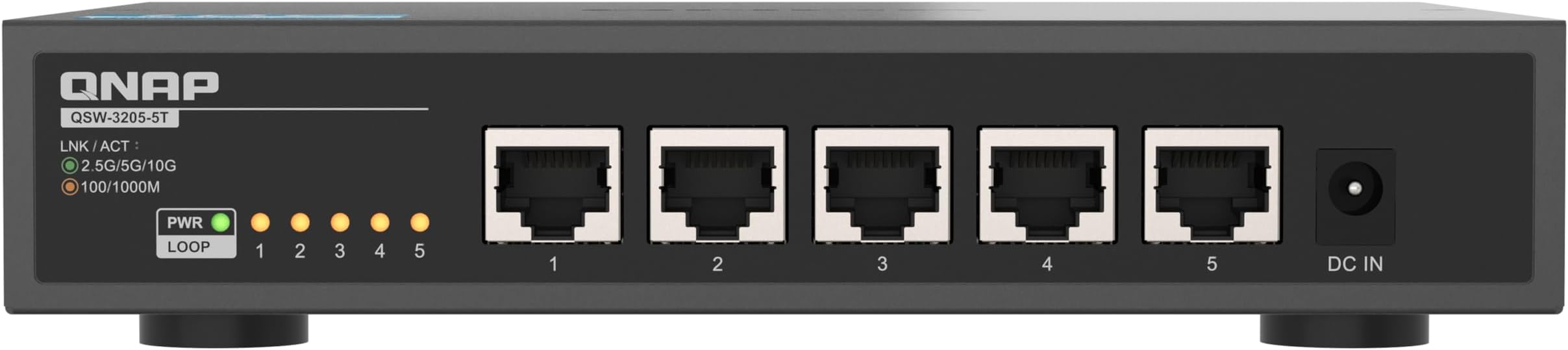 Amazon.com: QNAP 5-Port 10GBASE-T Unmanaged Switch (QSW-3205-5T-US ...