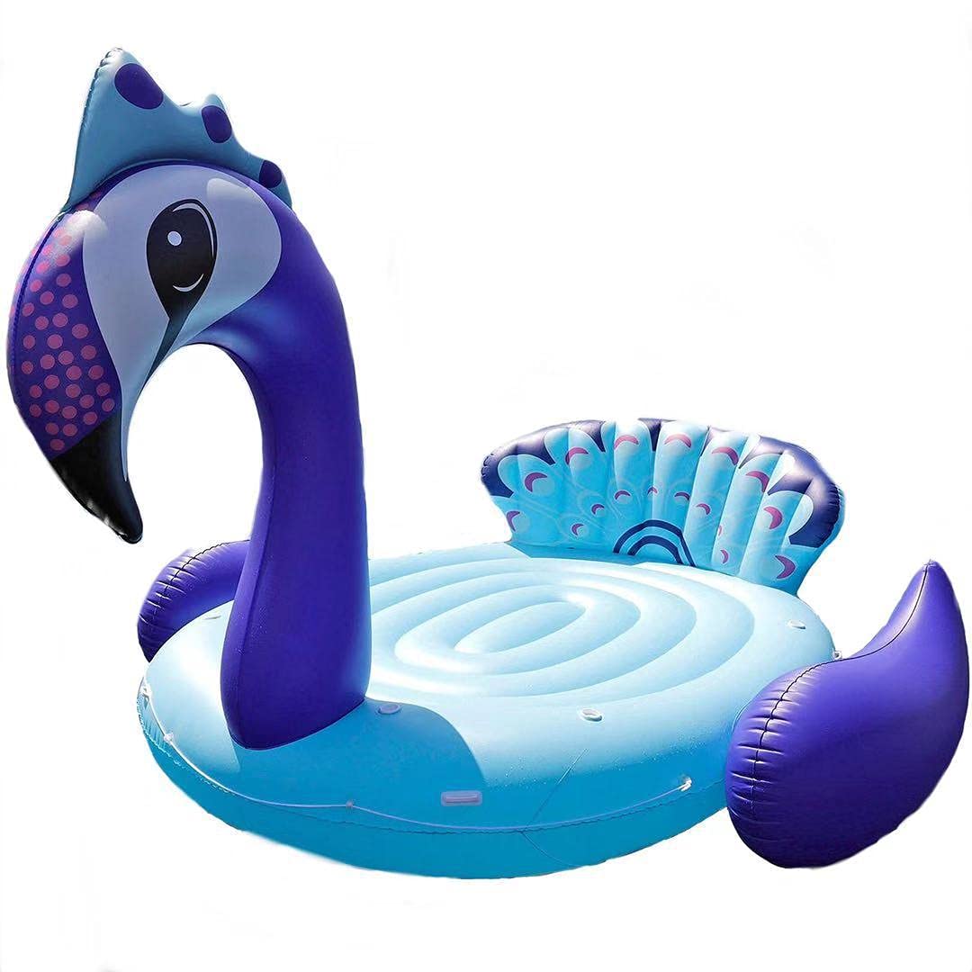 Buy Inflatable Peacock Pool Float, Fun Beach Floaties, Floating Boat ...