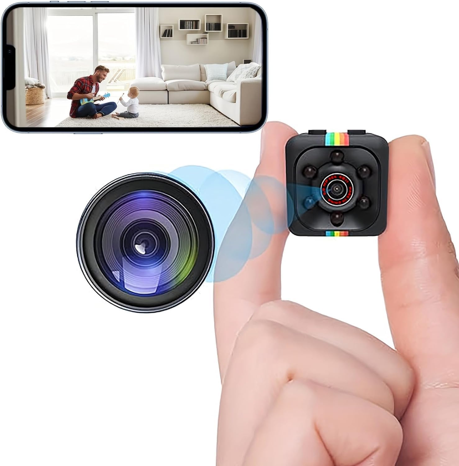 Amazon.com : LCYATCE Mini Spy Camera without SD Card Hidden Camera, HD ...