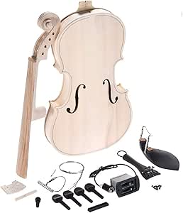 Amazon.com - FLFL Violin DIY 4/4 Wood Violin Kit with EQ Spruce Top ...