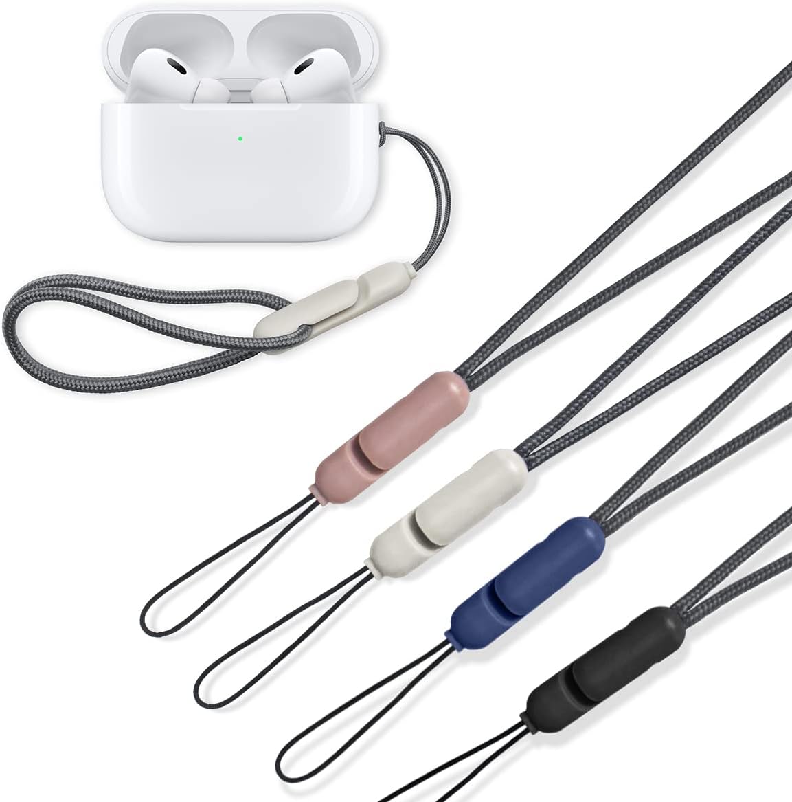 Amazon.com: ZOMTOP Magnetic Anti-Lost Straps for AirPods, Soft Silicone ...