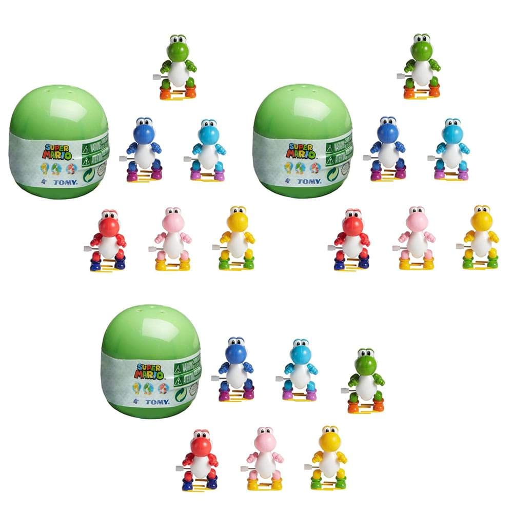 toynk Super Mario Yoshi Mystery Mini Wind-Up Figure Lot of 3 : Amazon ...