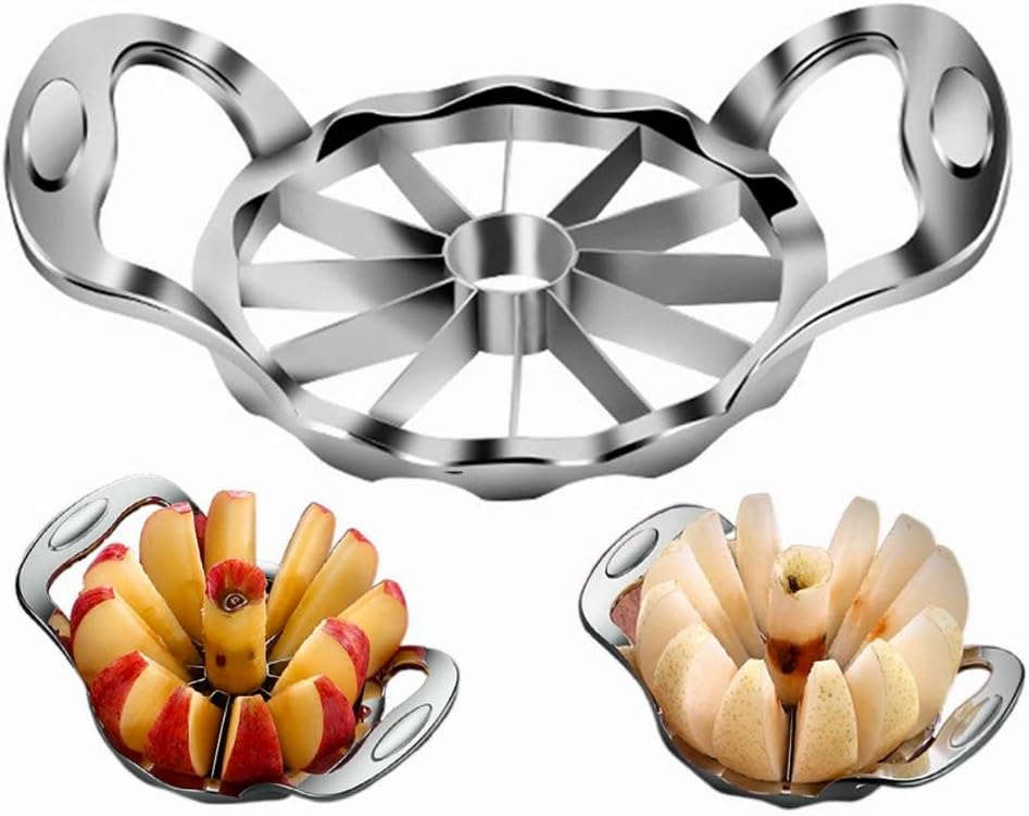 Apple Slicer and Corer 【UPGRADED】Apple Cutter Stainless Steel Heavy ...