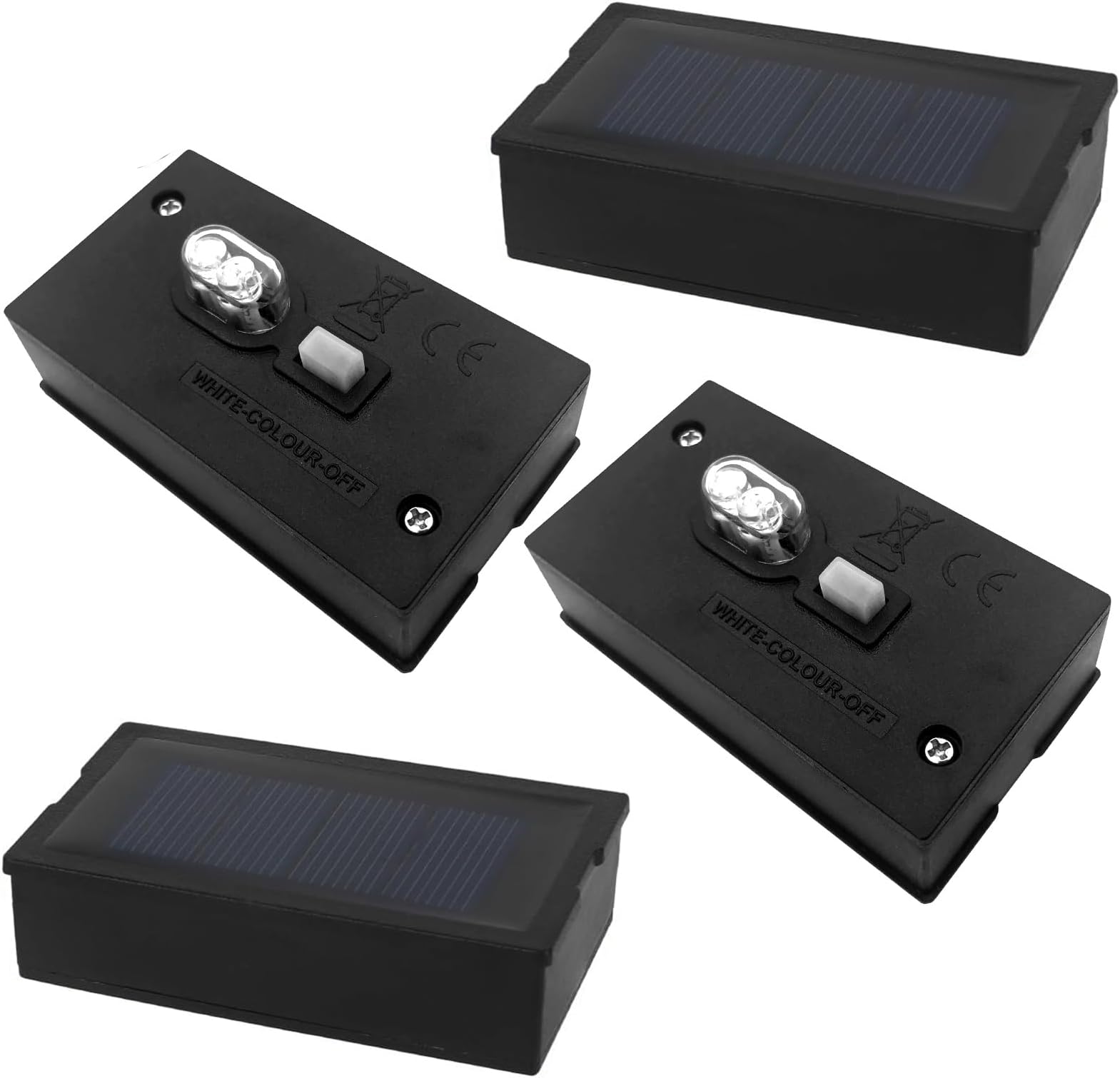 CECOMBINE 4 Pcs Solar Light Replacement Top,1.57 x 2.76 inches/ 4 x 7 ...