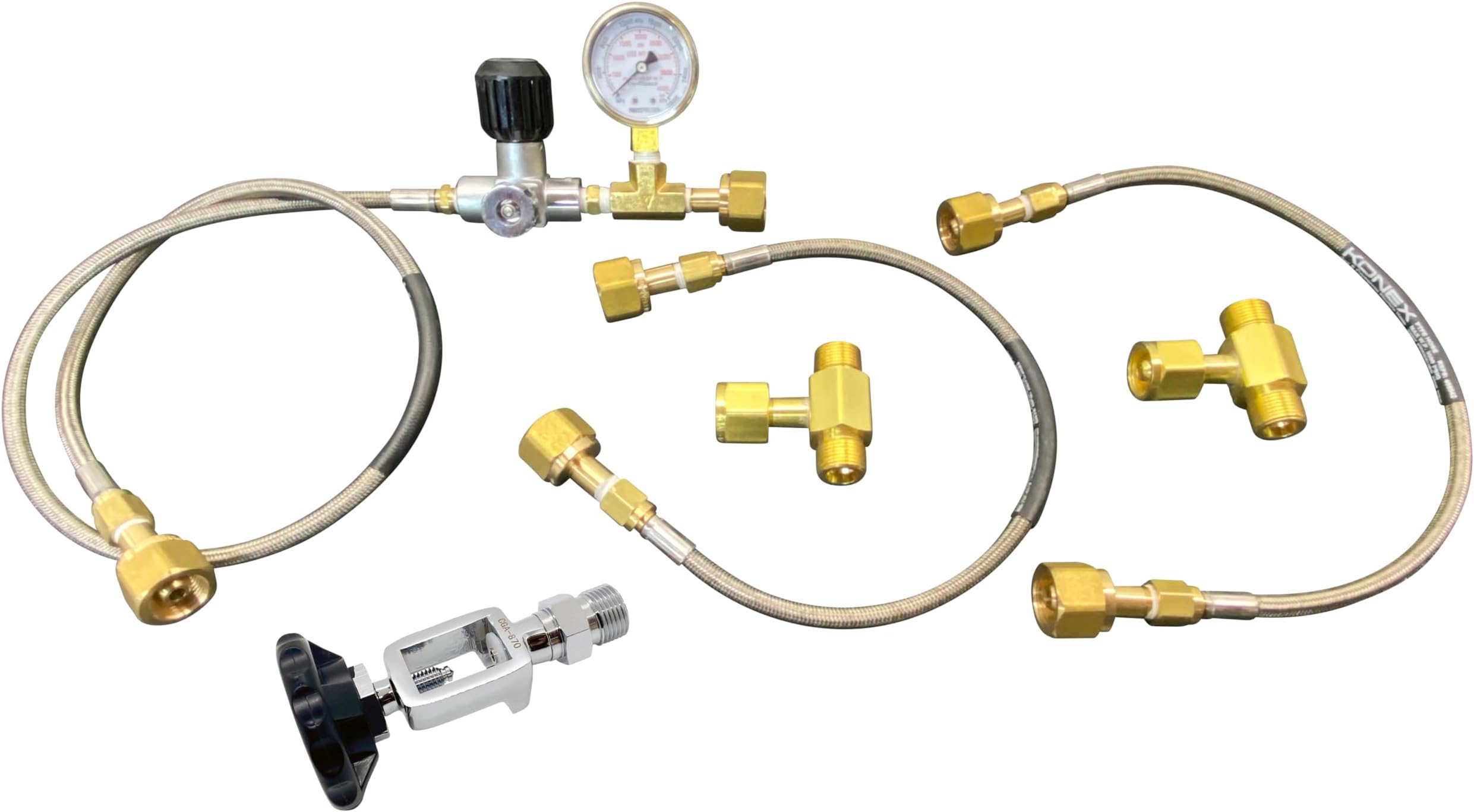Preece Precision Oxygen Transfill Manifold 3 to 1 with control valve ...