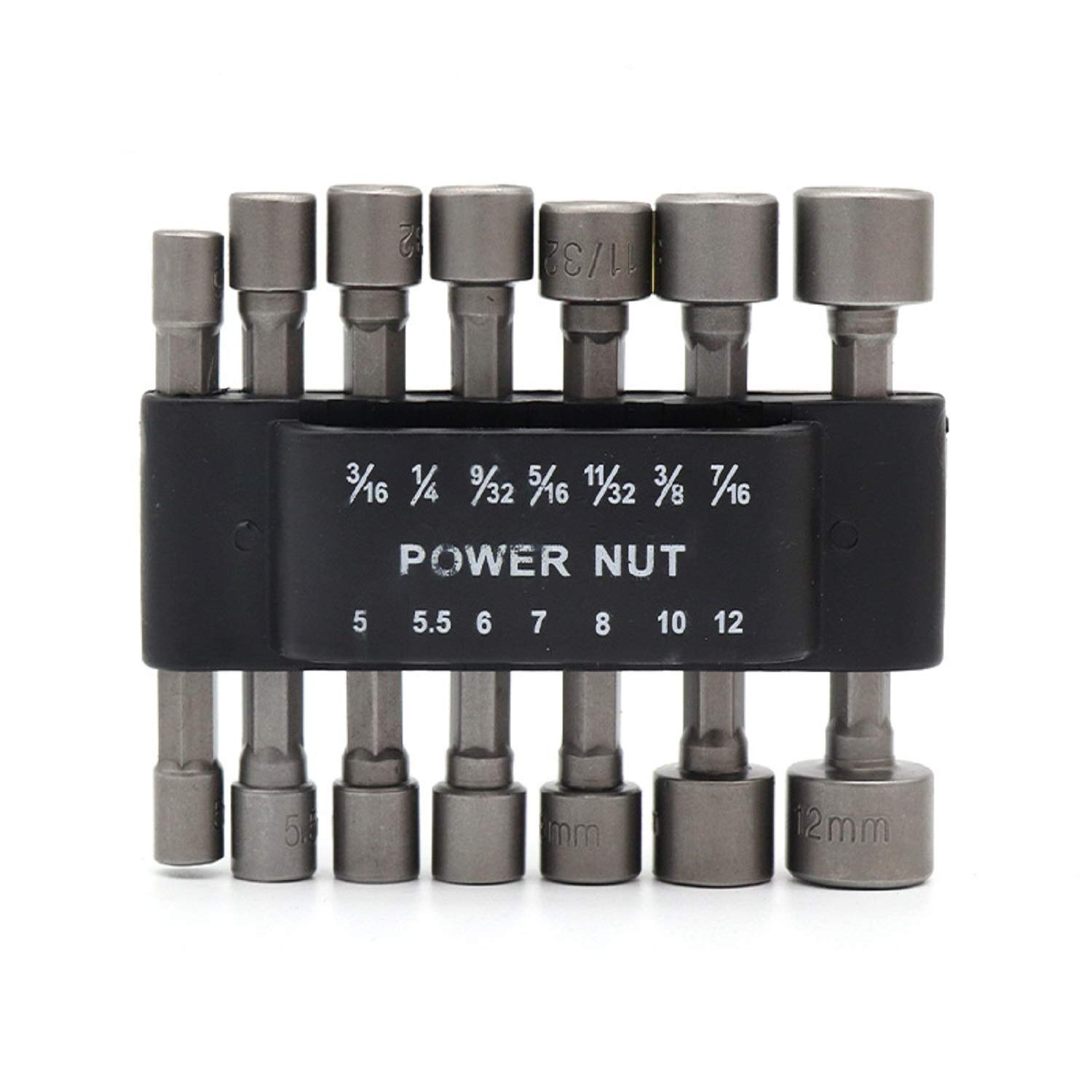 14 Pcs Power Nut Driver Bit Set Metric Imperial Socket | Desertcart ...