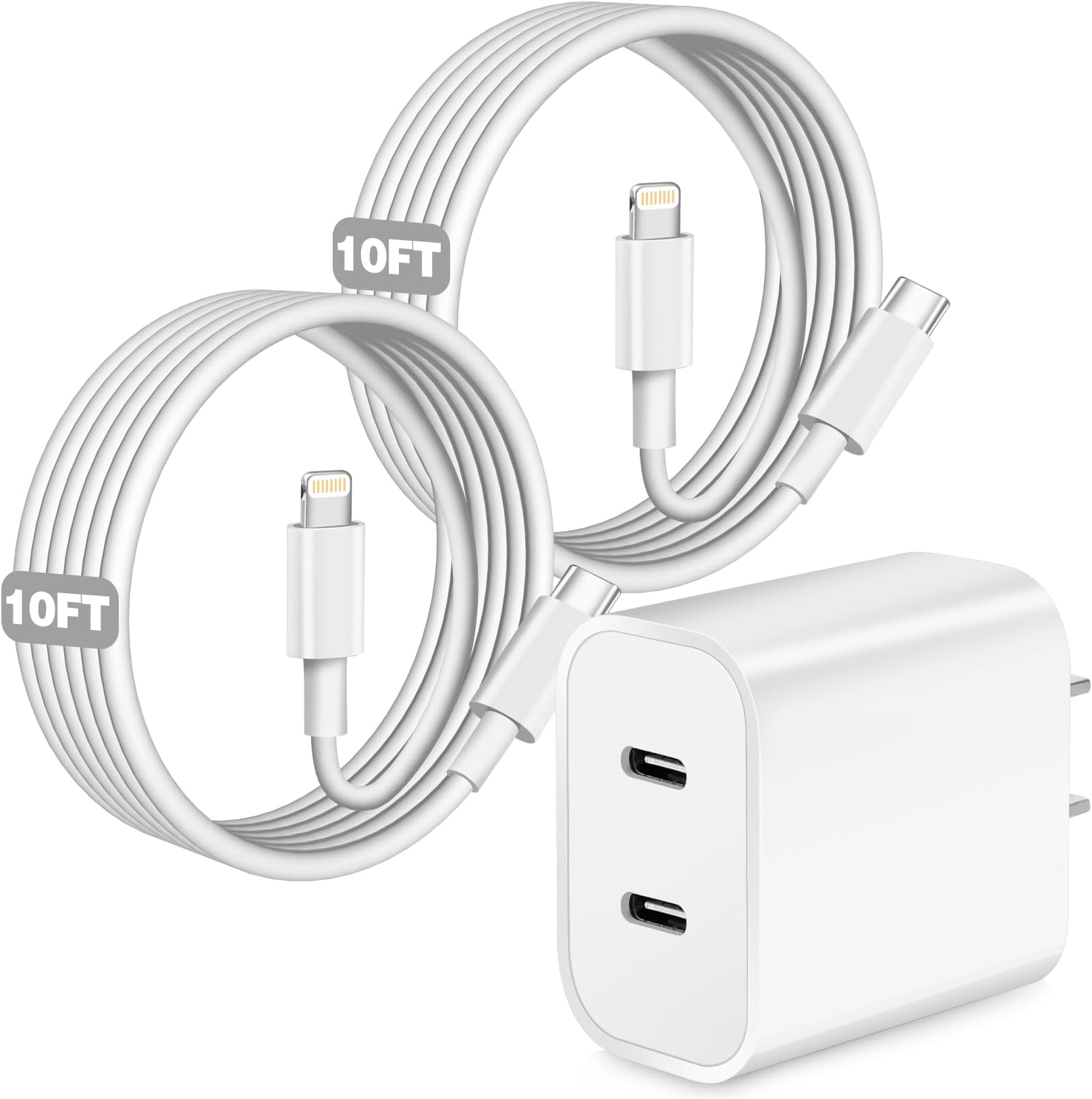 Amazon.com: USB Charger Wall Plug, iPhone Charger Box,AndHot 5Pack Home ...