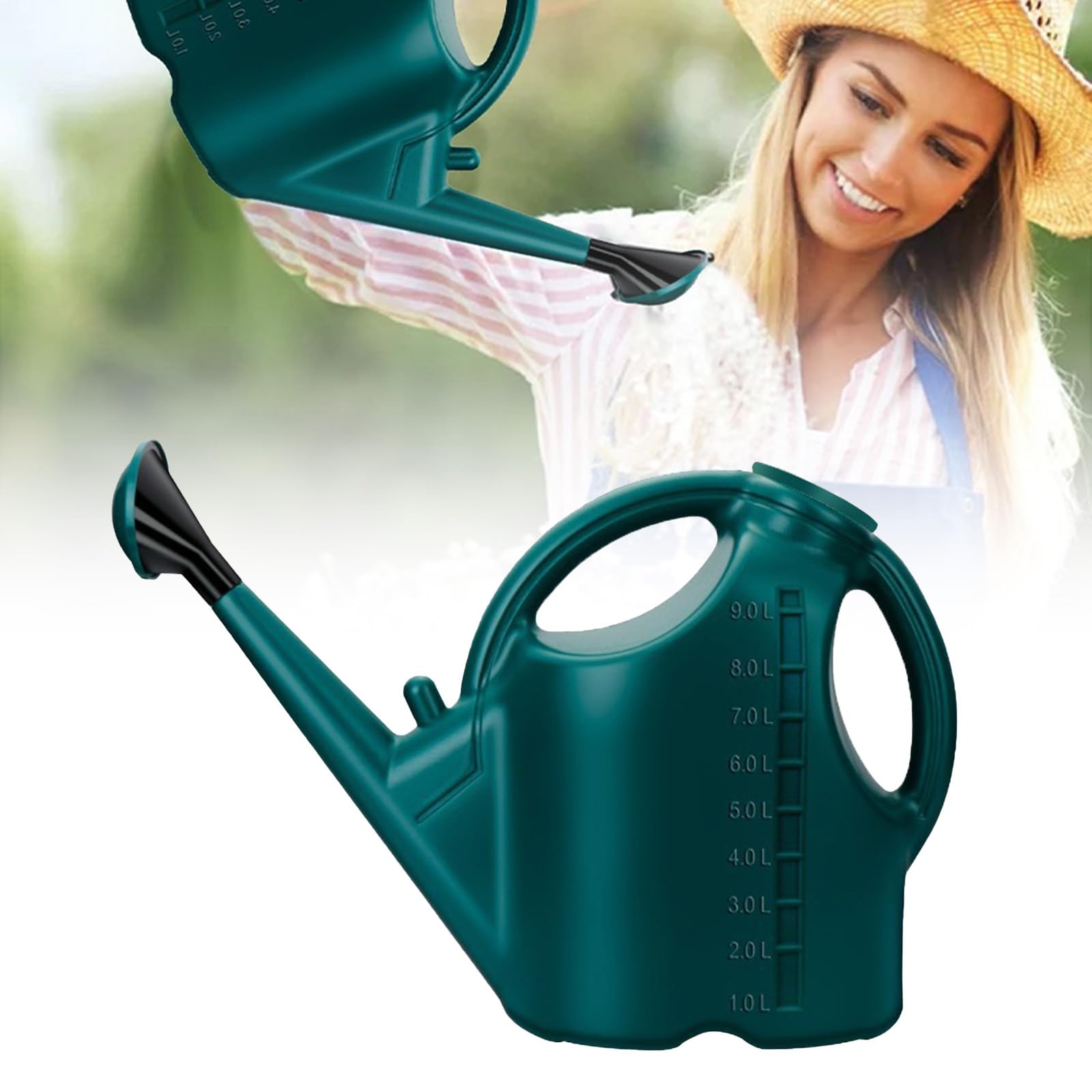 Amazon.com : Watering Can for Outdoor Indoor Plants - 9 Liters, 2.25 ...