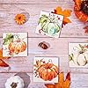 Amazon.com: Whaline Fall Thanksgiving Coaster Watercolor Pumpkin Square ...
